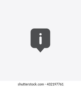 Isolated Gray Small Information Icon Vector Stock Vector (Royalty Free ...