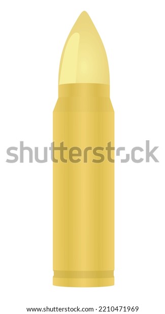 Isolated Gun Bullet Vector Illustration Stock Vector (Royalty Free ...