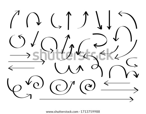 Isolated Hand Draw Line Black Doodle Stock Vector (Royalty Free ...