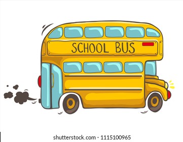 Cartoon Bus Images, Stock Photos & Vectors | Shutterstock
