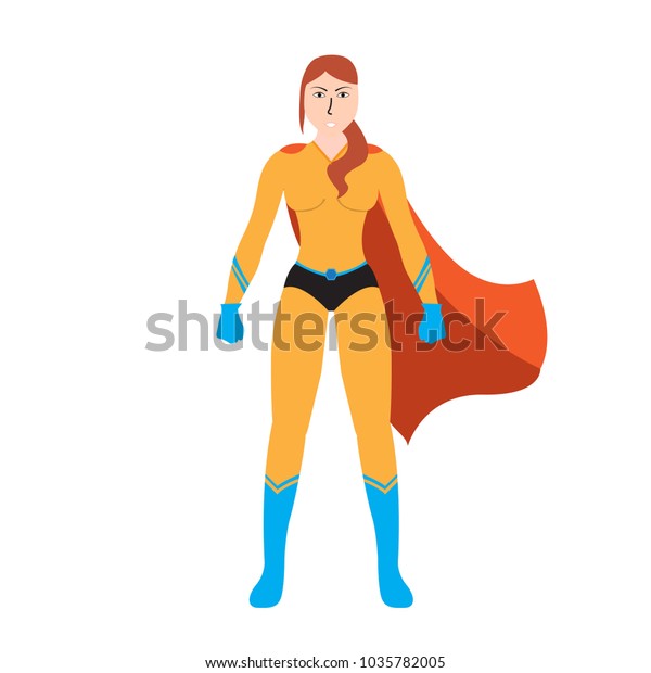 Isolated Heroine Cartoon Character Stock Vector (Royalty Free ...