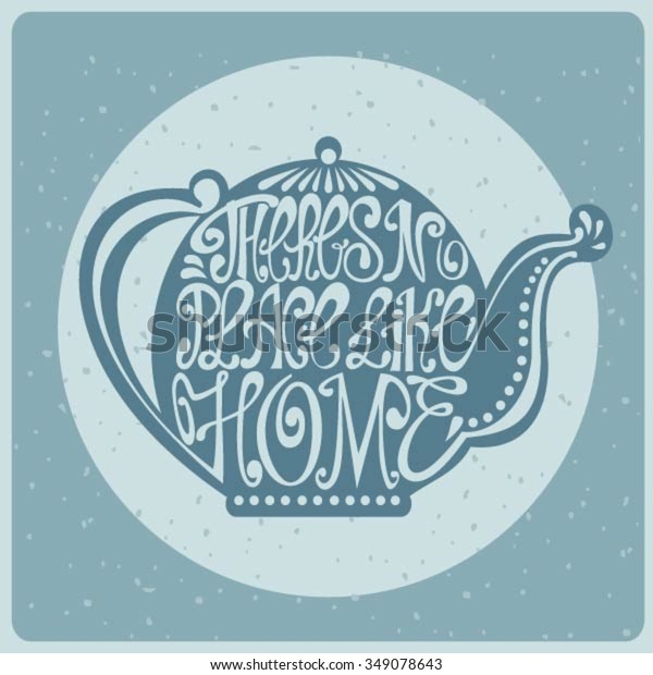 Isolated Icon Kettle Made Words Teapot Stock Vector (Royalty Free ...