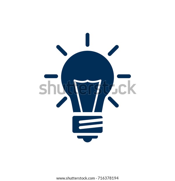 Isolated Idea Icon Symbol On Clean Stock Vector (Royalty Free ...