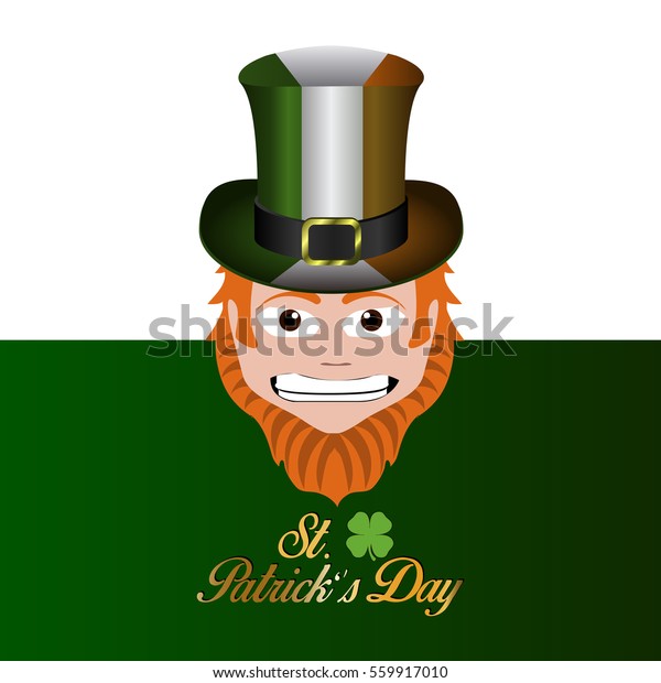 Isolated Irish Elf Traditional Hat Patricks Stock Vector (Royalty Free ...