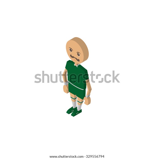 Isolated Isometric Player Sport Uniform On Stock Vector (Royalty Free ...