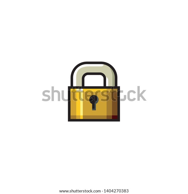 Isolated Lock Vector Icon Emoji Emoticon Stock Vector (Royalty Free ...