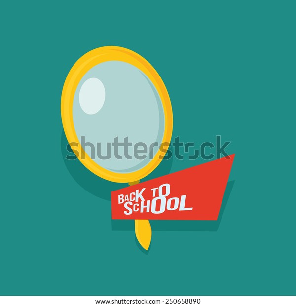 Isolated Magnifying Glass Label Text On Stock Vector Royalty Free 250658890