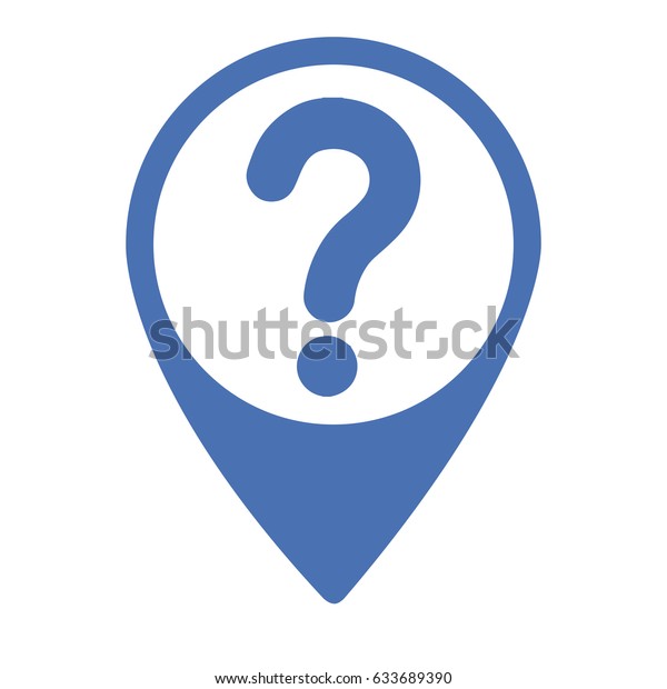 Isolated Map Pin Question Mark Vector Stock Vector (Royalty Free ...