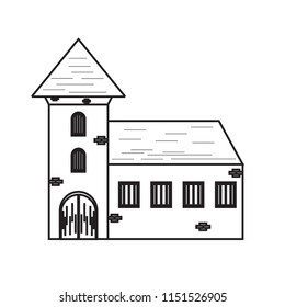 Isolated Medieval Building Icon Stock Vector (Royalty Free) 1151526905 ...