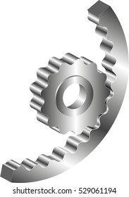 Worm Drive Vector Diagram Protrusion On Stock Vector (Royalty Free ...
