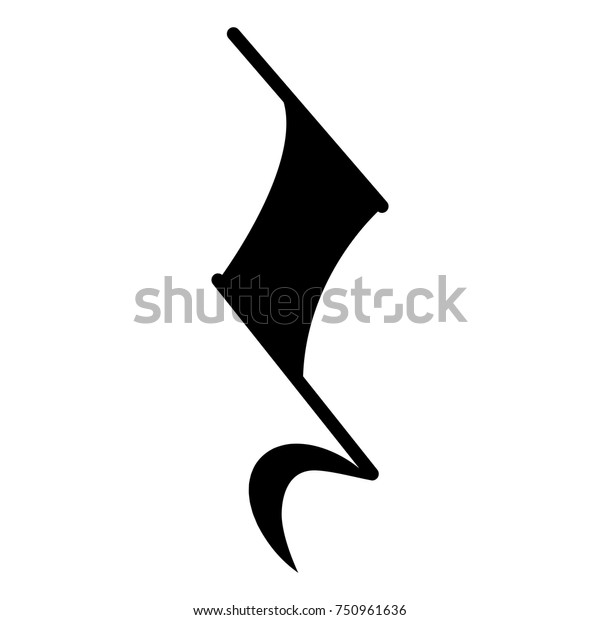 Isolated Musical Note Quater Rest Note Stock Vector (Royalty Free ...