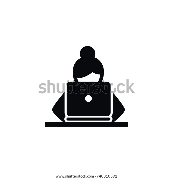 Isolated Nerd Icon Girl Vector Element Stock Vector (Royalty Free ...