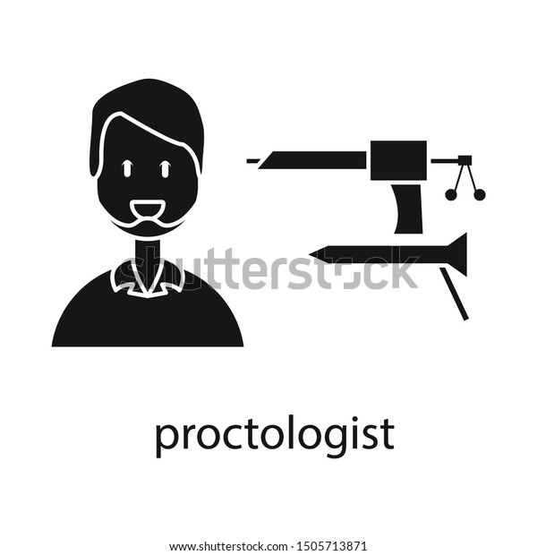 Isolated Object Proctologist Diagnosis Symbol Web Stock Vector (Royalty ...