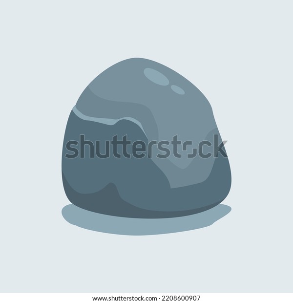 Isolated Pebble Stone Element Illustration Stock Vector (Royalty Free ...