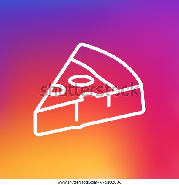 Isolated Pepperoni Outline Symbol On Clean Stock Vector (Royalty Free ...