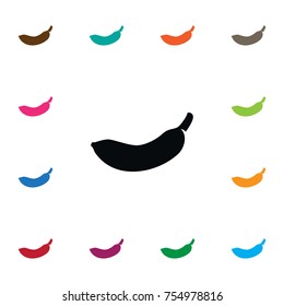 Isolated Plantain Icon Exotic Vector Element Stock Vector (Royalty Free ...