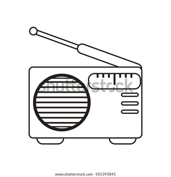 Isolated Radio Device Design Stock Vector (Royalty Free) 501393841 ...