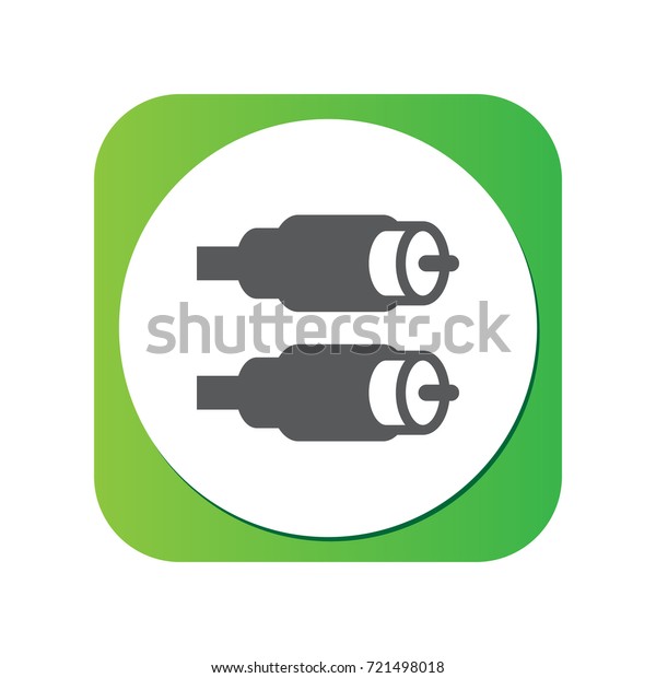 Isolated Rca Icon Symbol On Clean Stock Vector (Royalty Free) 721498018