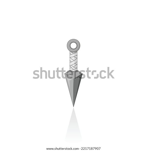Isolated Realistic Kunai Vector Graphics Stock Vector (Royalty Free ...