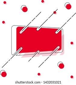Black Red Abstract Background Banner Rectangular Stock Vector (Royalty ...