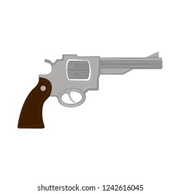Isolated Revolver Icon Weapon Vector Illustration Stock Vector (Royalty ...