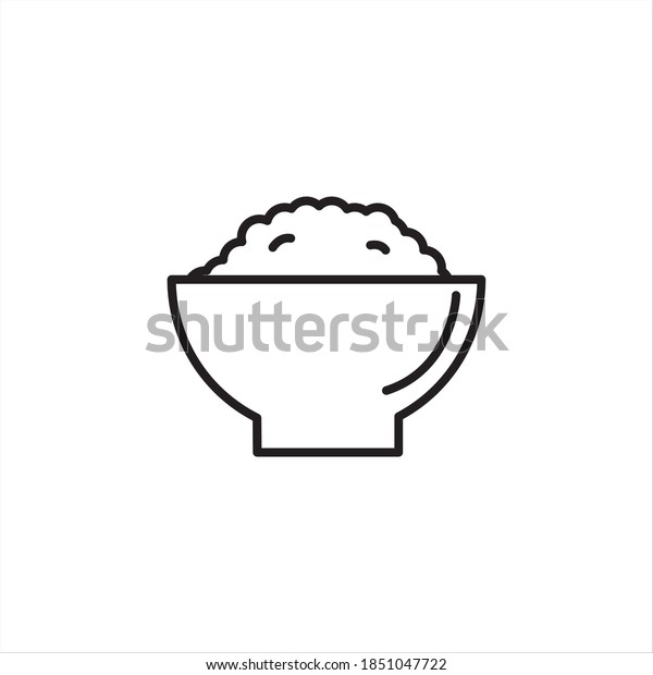 3,569 Rice Bowl Outline Images, Stock Photos & Vectors | Shutterstock