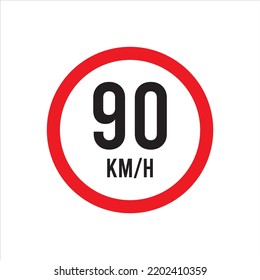 2,621 Speed Limit Sign 90 Images, Stock Photos & Vectors | Shutterstock