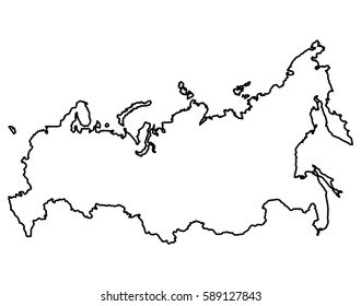 Map Russia Red Filling Vector Image 스톡 벡터(로열티 프리) 767439397 | Shutterstock