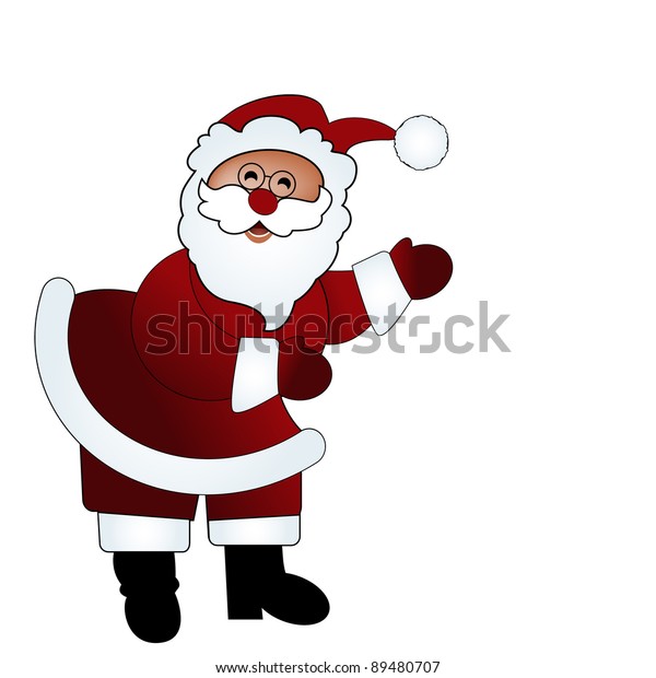 Isolated Santa Arms Pointing Stock Vector (Royalty Free) 89480707 ...