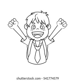 Isolated School Boy Design Stock Vector (Royalty Free) 541773181 ...