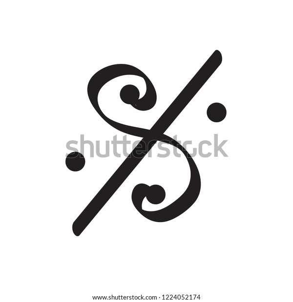 Isolated Segno Musical Note Vector Illustration Stock Vector (Royalty ...