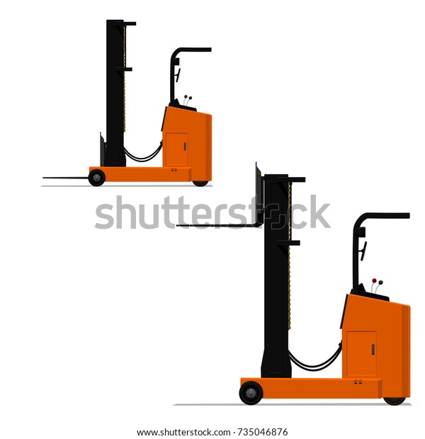 Isolated Selfpropelled Loader On Transparent Background Stock Vector ...
