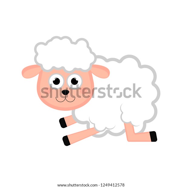 Isolated Sheep Comic Cartoon Vector Illustration Stock Vector (Royalty ...