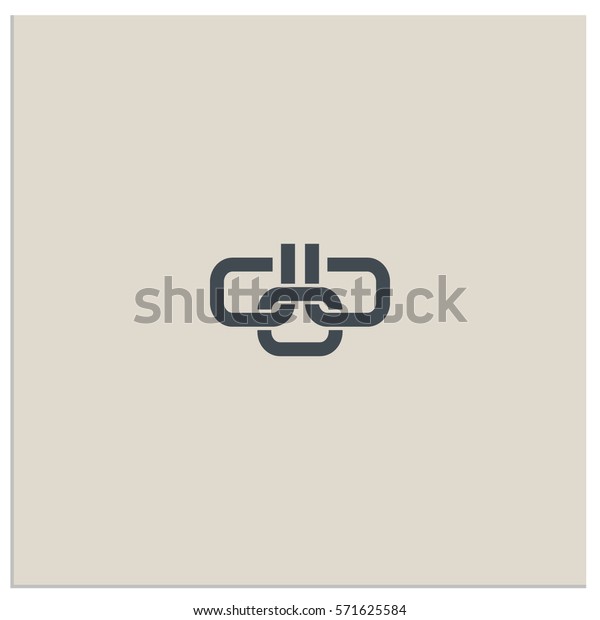 Isolated Sign Symbol Three Linked Chain Stock Vector (Royalty Free ...
