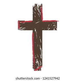 Isolated Sketch Cross Vector Illustration Design Stock Vector (Royalty ...