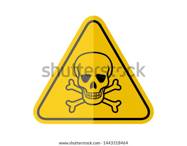Isolated Skull Crossbones Common Hazards Symbols Stock Vector (Royalty ...