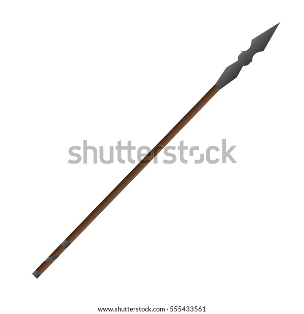 Isolated Spear On White Background Vector Stock Vector (Royalty Free ...