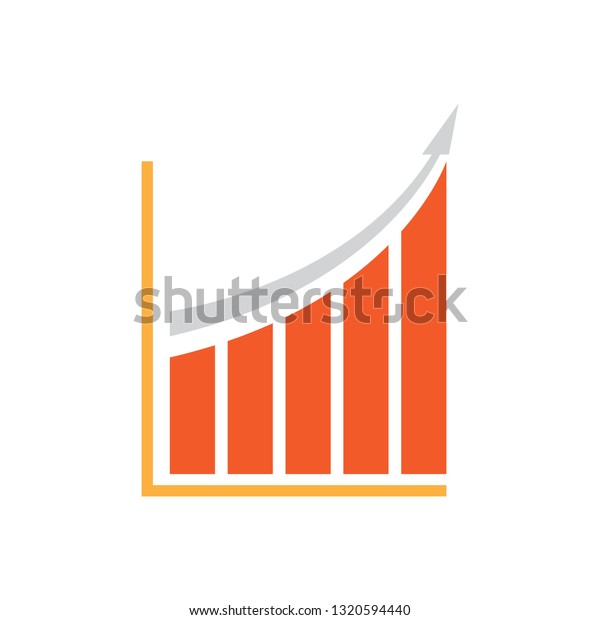 Isolated Success Business Graph Vector Illustration Stock Vector ...