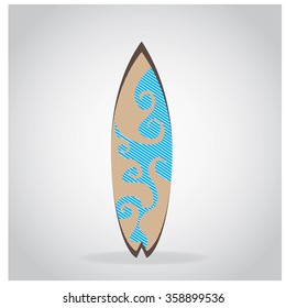 Vector Printable Surf Board Design Stock Vector (Royalty Free ...