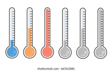 Temperature Symbol Setweather Signtemperature Icons Vector Stock Vector ...