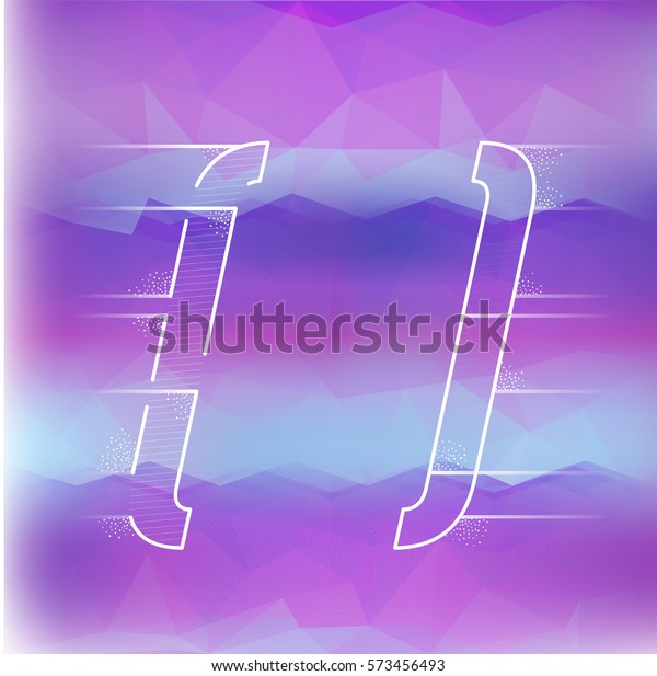 Isolated Vector Clipart Brackets Sign On Stock Vector (Royalty Free ...