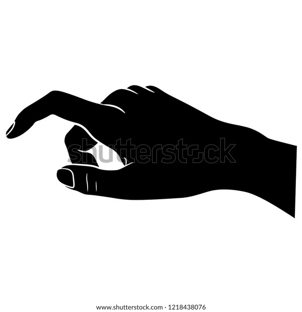 Isolated Vector Illustration Human Female Hand Stock Vector (Royalty ...
