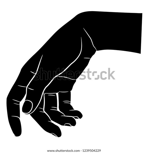 Isolated Vector Illustration Human Female Hand Stock Vector (Royalty ...