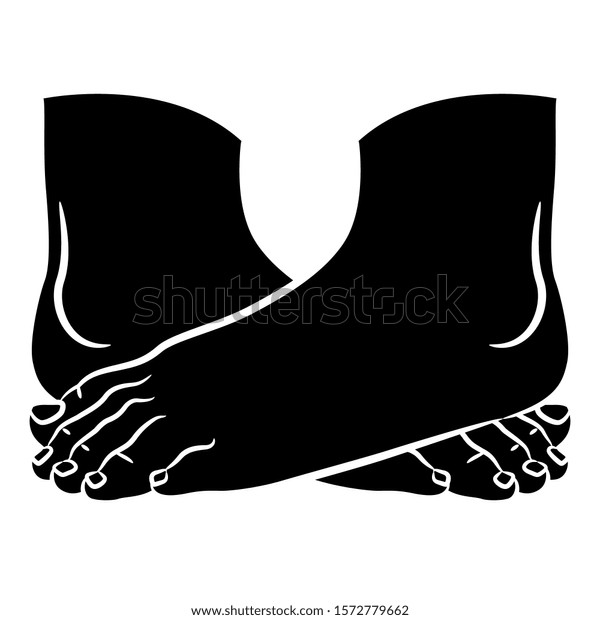 Isolated Vector Illustration Two Crossed Bare Stock Vector (Royalty ...