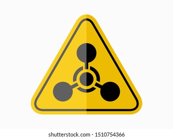 Isolated Warning Chemical Weapon Hazards Symbols Stock Vector (Royalty ...