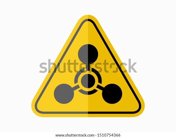 Isolated Warning Chemical Weapon Hazards Symbols Stock Vector (Royalty ...