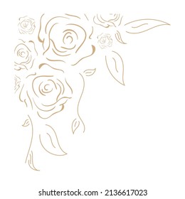 Isolated Wedding Frame Outline Design Vector Stock Vector (Royalty Free ...