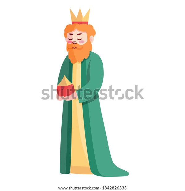 Isolated Wise Man Icon Nativity Characters Stock Vector (Royalty Free ...