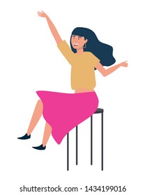 Isolated Woman Design Vector Illustrator Stock Vector (Royalty Free ...