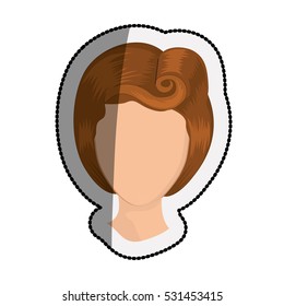 Isolated Woman Head Design Stock Vector (Royalty Free) 531447556 ...